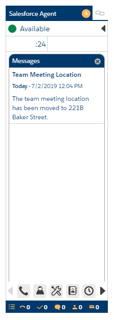 Agent Messages in Salesforce Agent