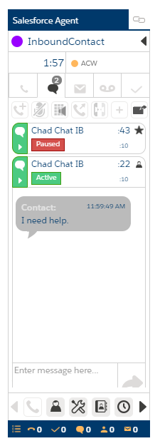 Handle Chats in Salesforce Agent